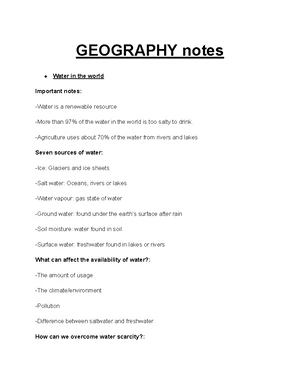 Stage 4 Geography: Exploring Landscapes and Landforms in NSW - Studocu