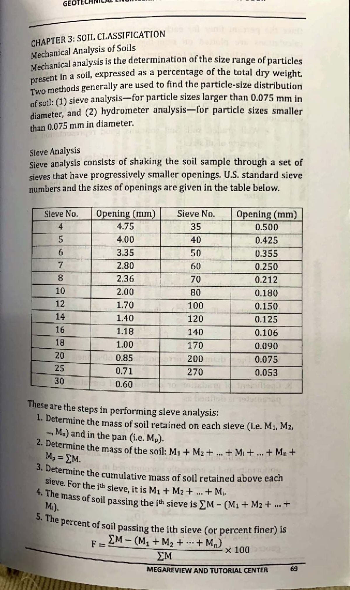 CHAPTER 3: SOIL CLASSIFICATION AND MECHANICAL ANALYSIS - Studocu