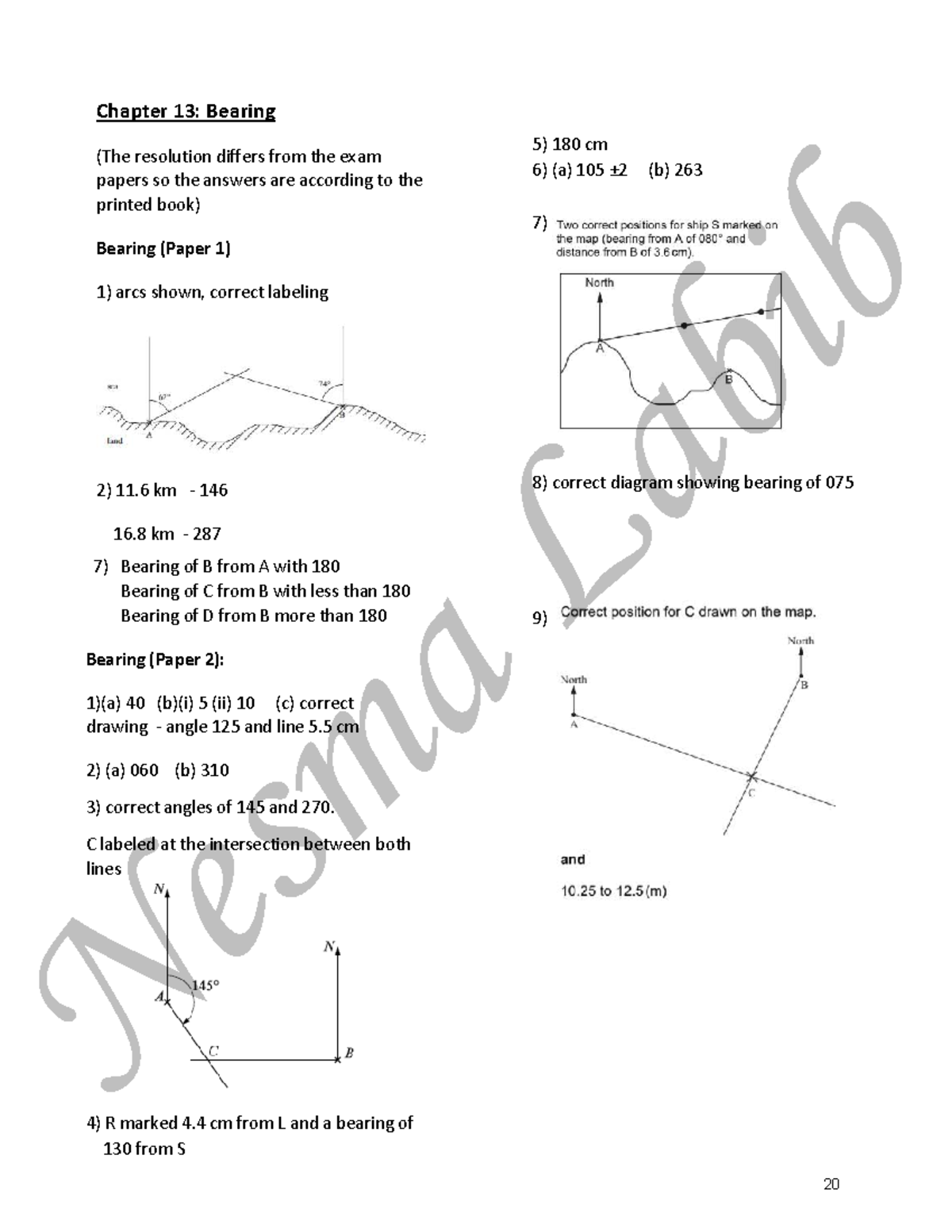Chapter 13: Bearing Solutions (Exam vs. Printed Book) - Studocu