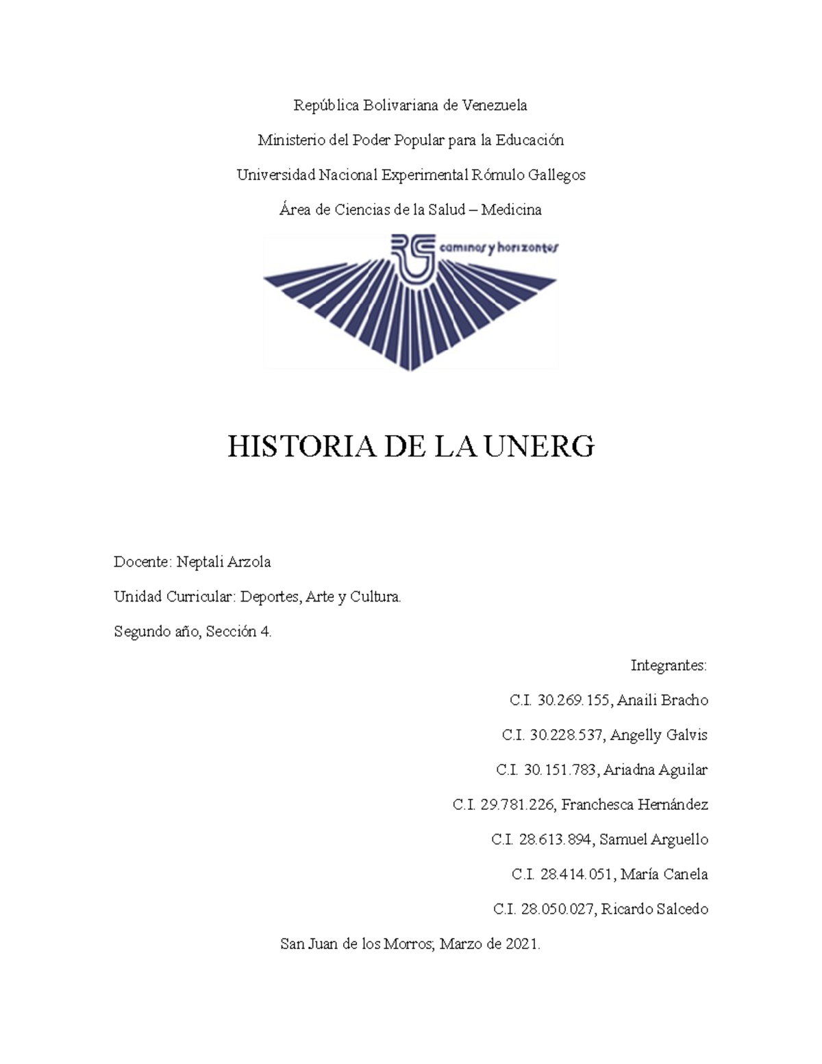 Historia de la UNERG - G 1: Un Viaje a través de Su Evolución Académica ...