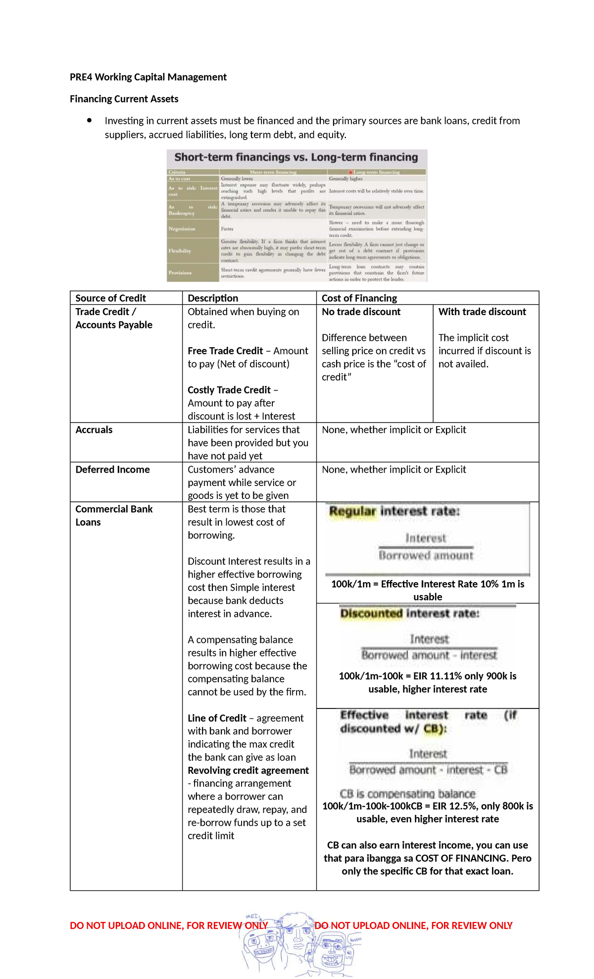 PRE4 Working Capital Management: Financing Current Assets - Studocu