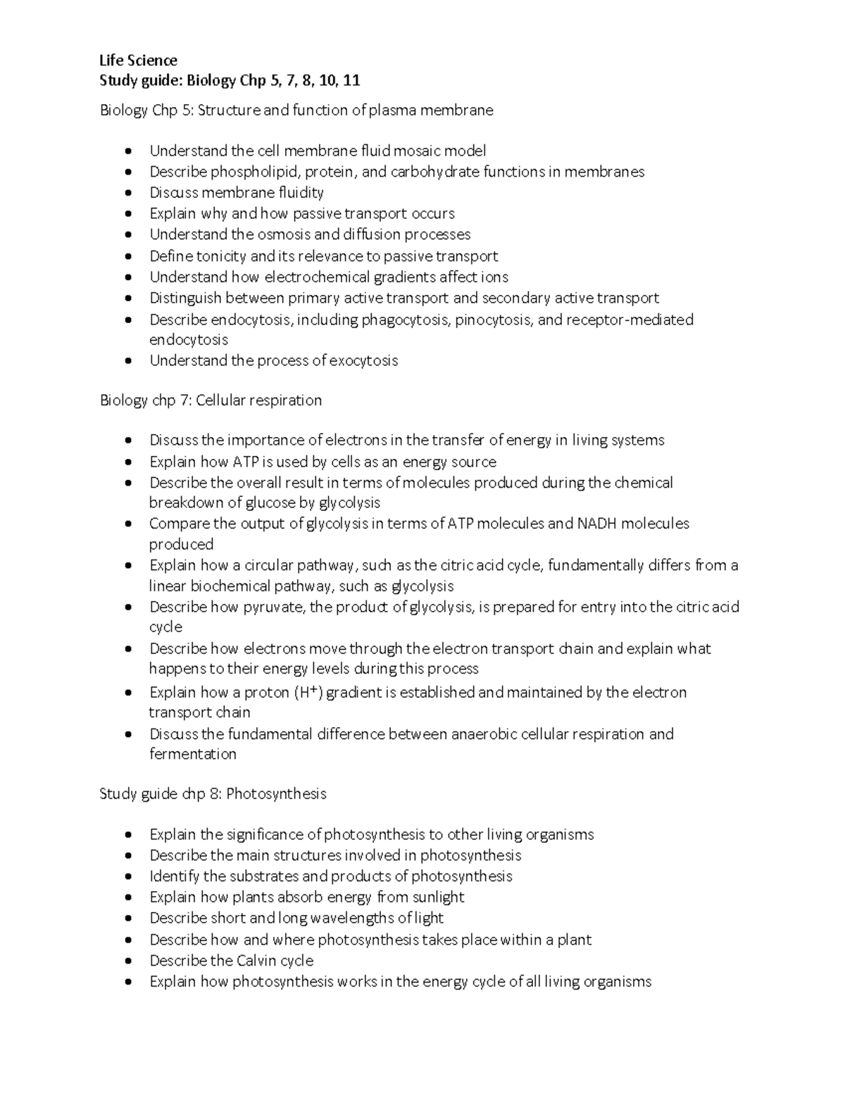 Lecture exam 2 study guide - Strong Guide - Life Science Study guide ...
