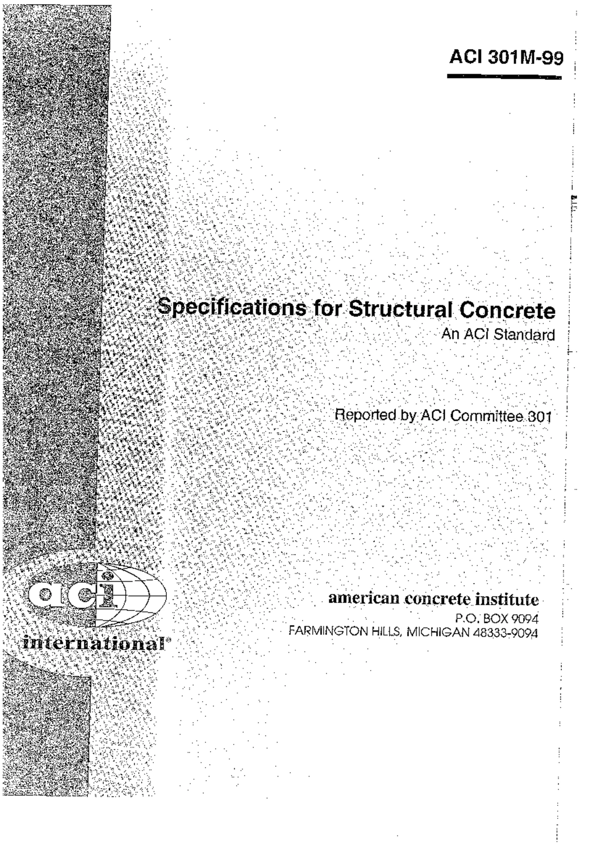 ACI 301-10 Specifications for Structural Concrete Guide - Studocu