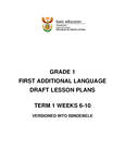 [Solved] Lesson plan grade 1 sepedi home language week 1 term 3 ...