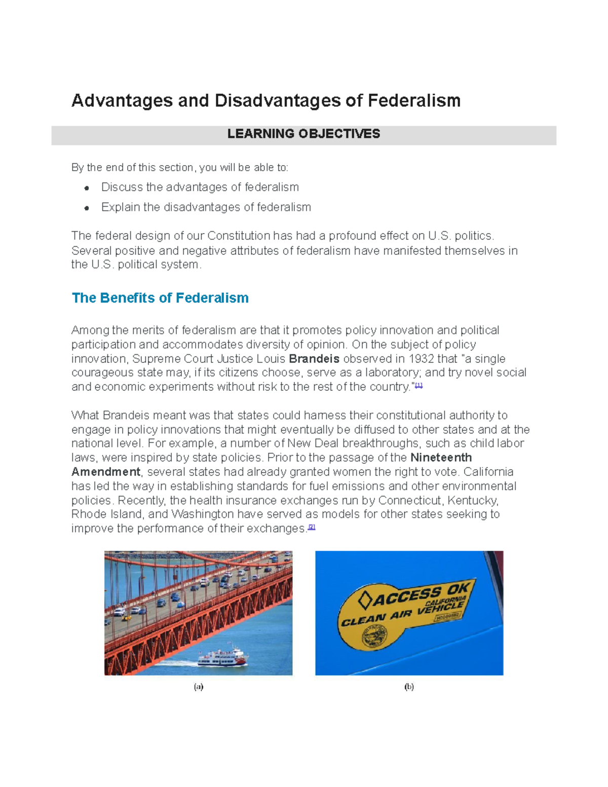 Advantages & Disadvantages of Federalism: A Comprehensive Overview ...