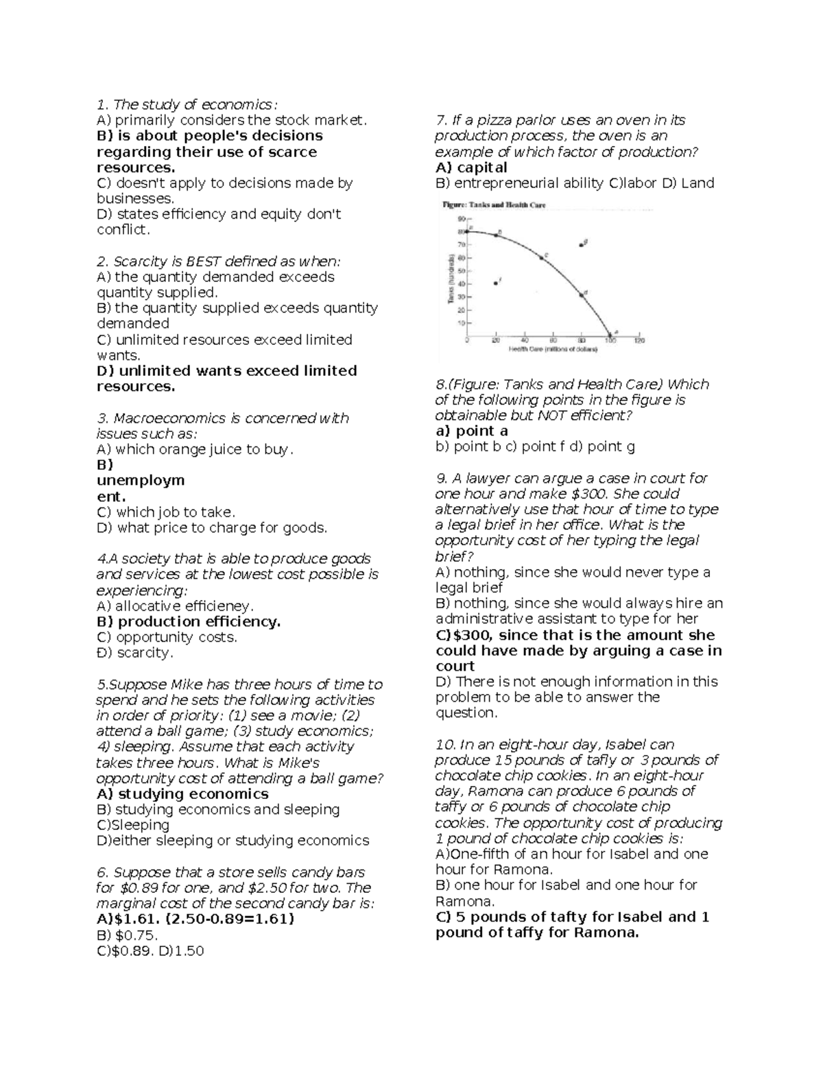 Eco2013 Final Exam Cheat Sheet: Key Concepts in Economics - Studocu