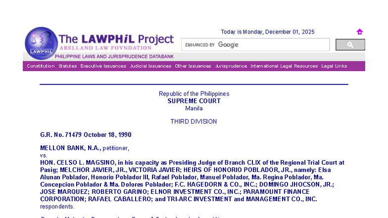 G.R. No. 71479: Election of Remedies in Property Dispute Case - Studocu