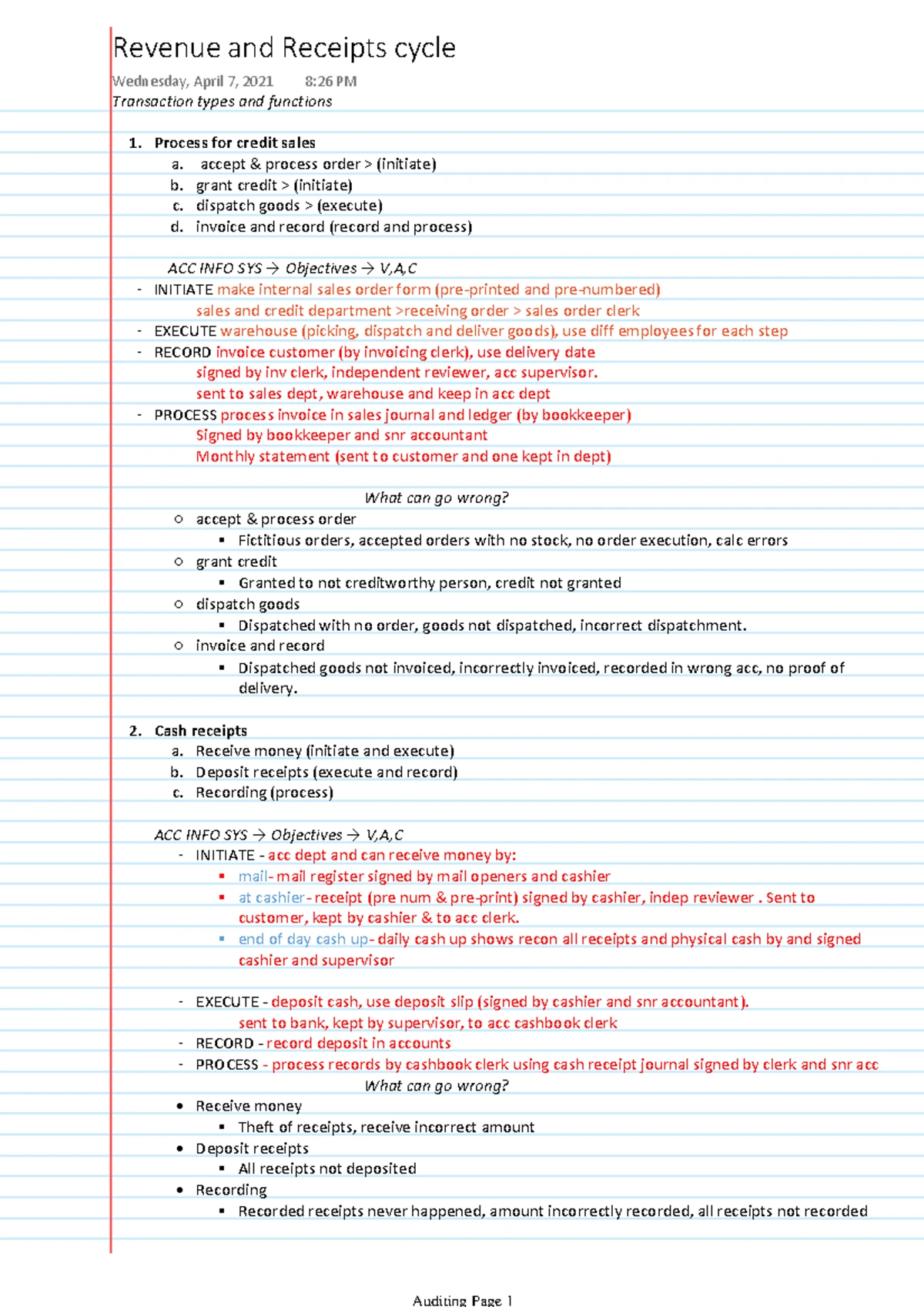 Application Controls audit - 17426 - SUN - Studocu