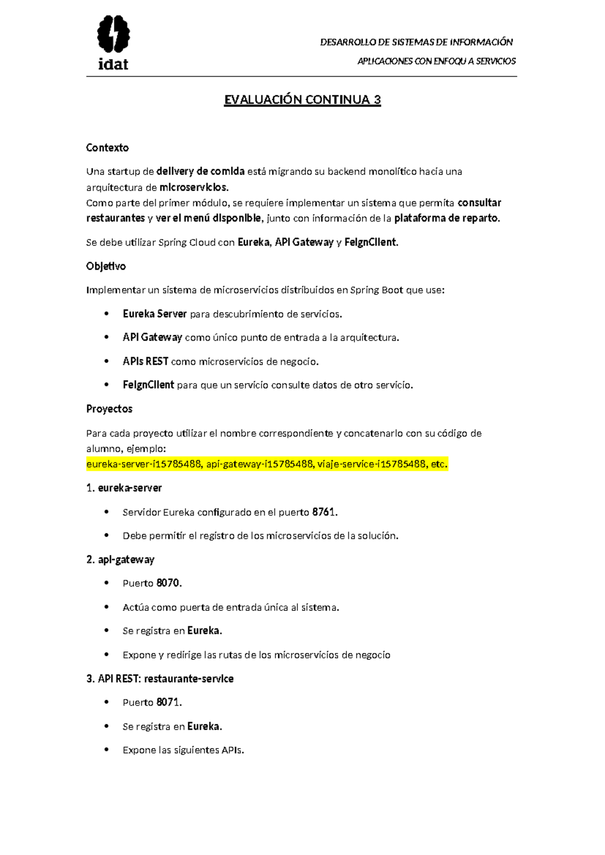 EC3 AES-TIPO-C - EVALUACIÓN CONTINUA 3: Microservicios en Spring Boot ...