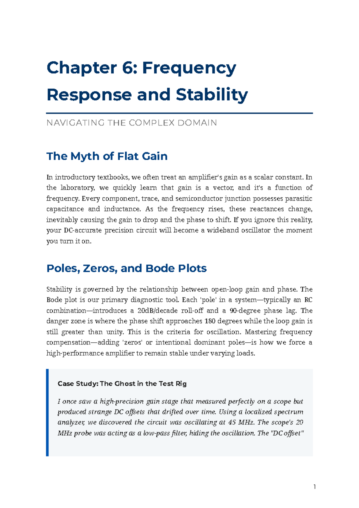 Chapter 6: Frequency Response & Stability in Complex Domain - Studocu