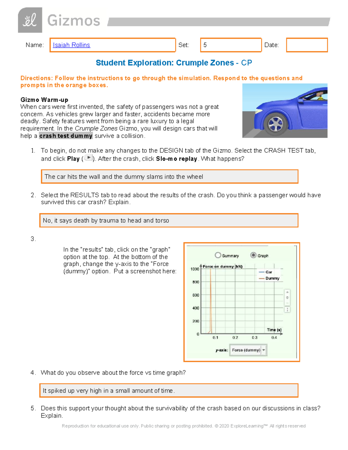 Copy of Isaiah Rollins - 35 - Crumple Zones Gizmo - 18562135 - Name ...