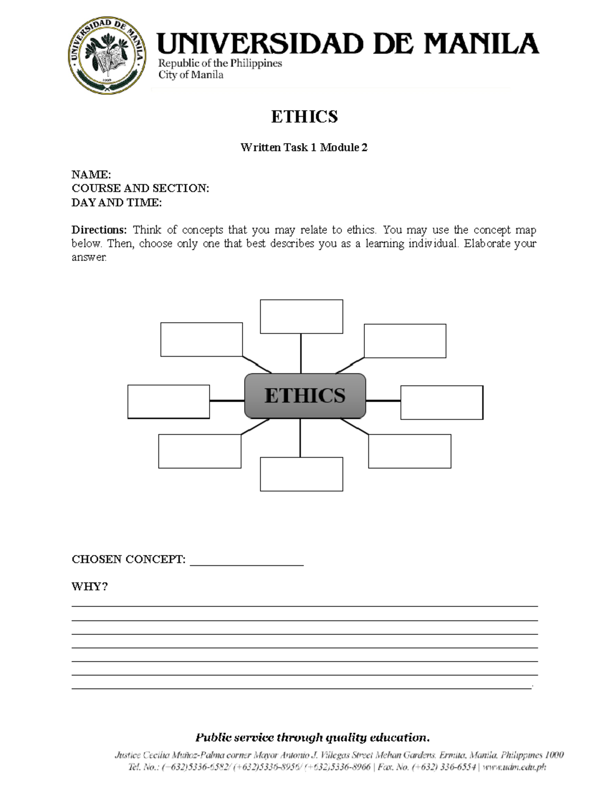 Ethics Module 2 Written Tasks 1 and 2 - ETHICS Written Task 1 Module 2 ...