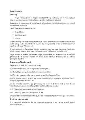 [Solved] Preparation of a proposal in research methods notes - Research ...