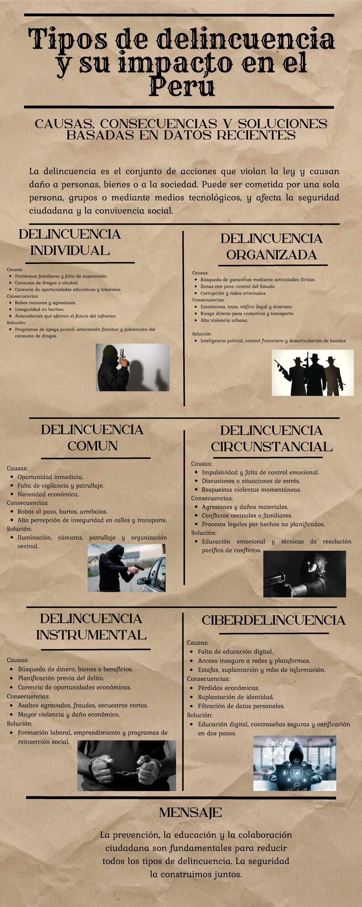 Tipos de Delincuencia y su Impacto en el Perú: Causas y Soluciones ...