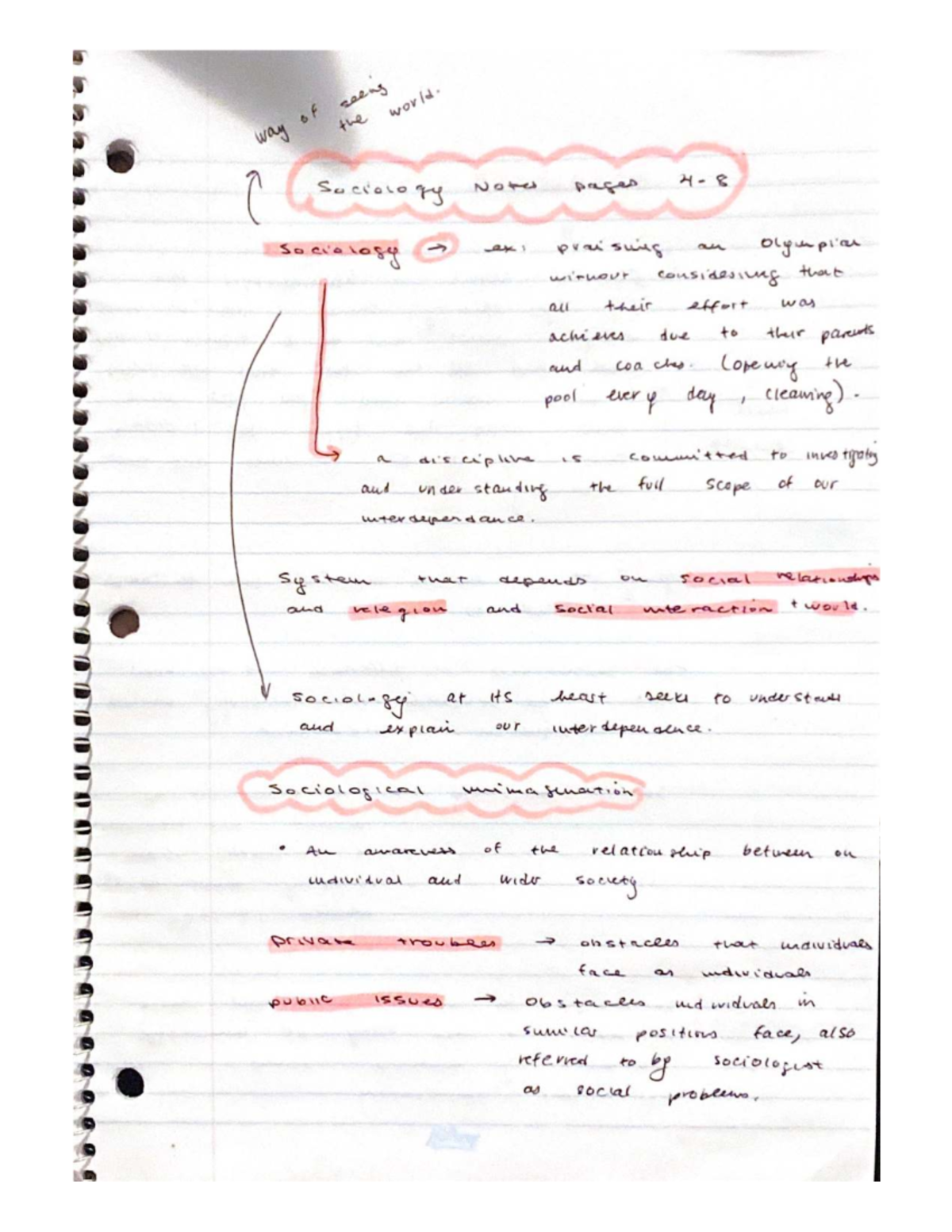 Sociology Notes: Understanding Interdependence and Social Issues - Studocu