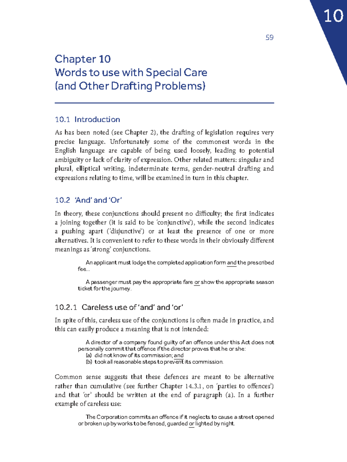 10 59 Chapter 10: Careful Language Use in Legislative Drafting - Studocu
