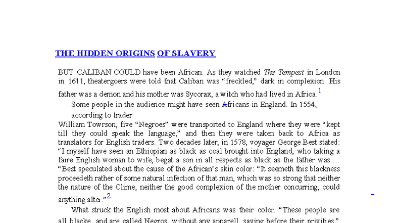 A Different Mirror: The Hidden Origins of Slavery (BOOK-46-51) - Studocu