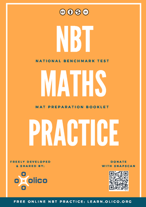 NBT 1 - National Benchmark Test - Studocu