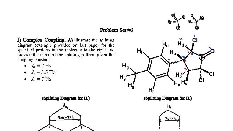Problem Set 6: Complex Coupling and Spectroscopy Analysis - Studocu