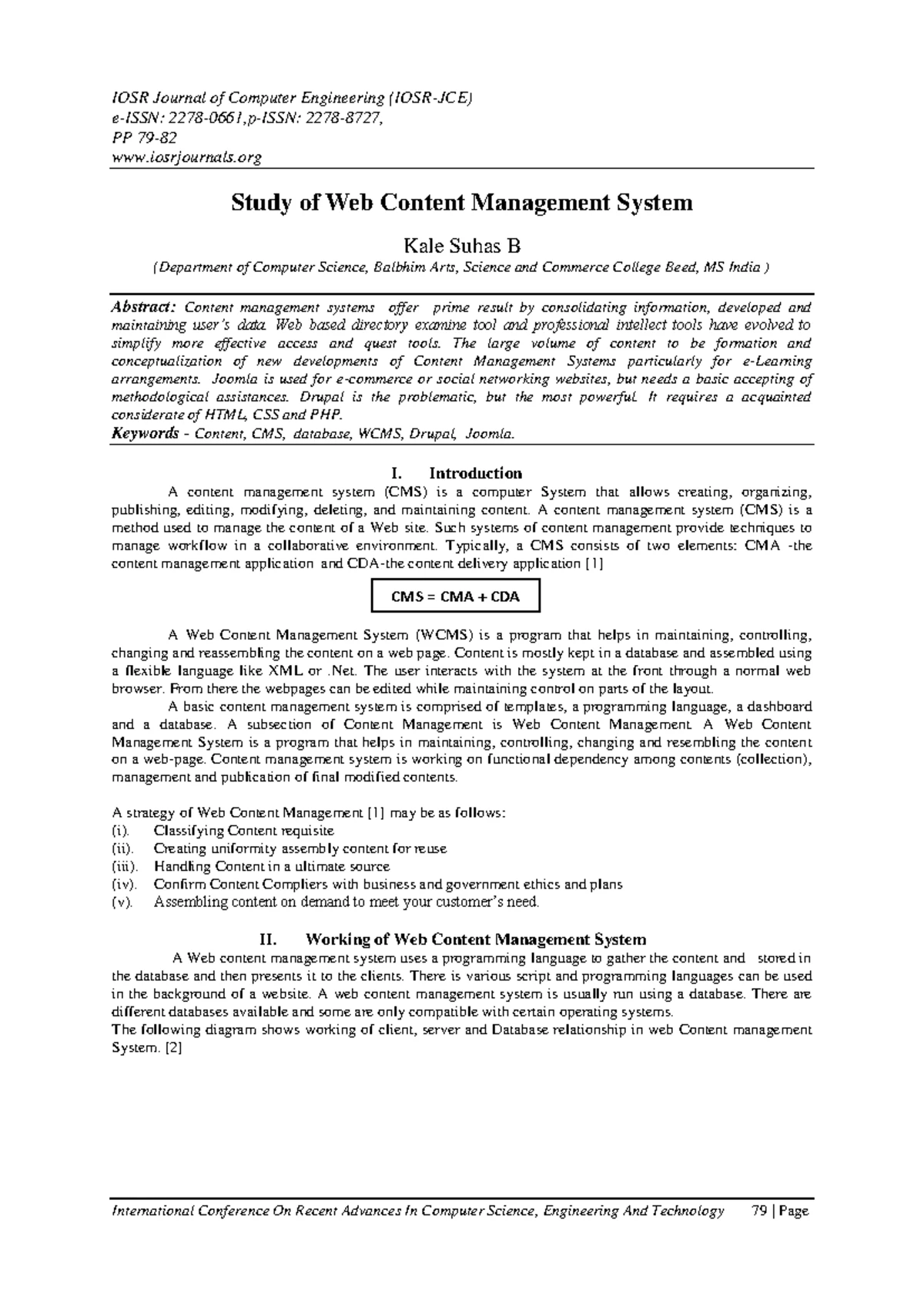Wcms Unit 1 1 It Is Notes Of Wcms Web Content Management System