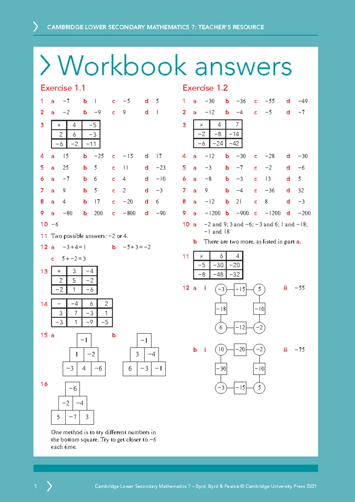 Cambridge Maths Lower Secondary Learner's Book 9 Answer Key - Studocu