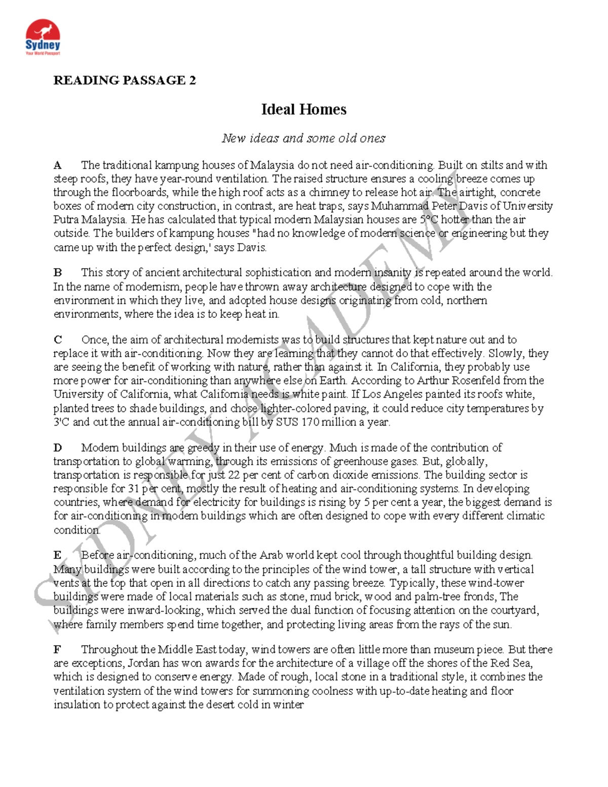 Reading - Conformity - 6 BẢN - SYDNEY ACADEMY READING PASSAGE 3 Conformity A review of ...