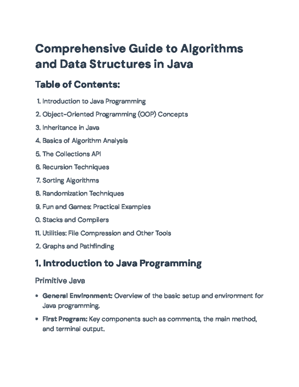 Java Programming: Comprehensive Guide to Algorithms & Data Structures - Comprehensive Guide to ...
