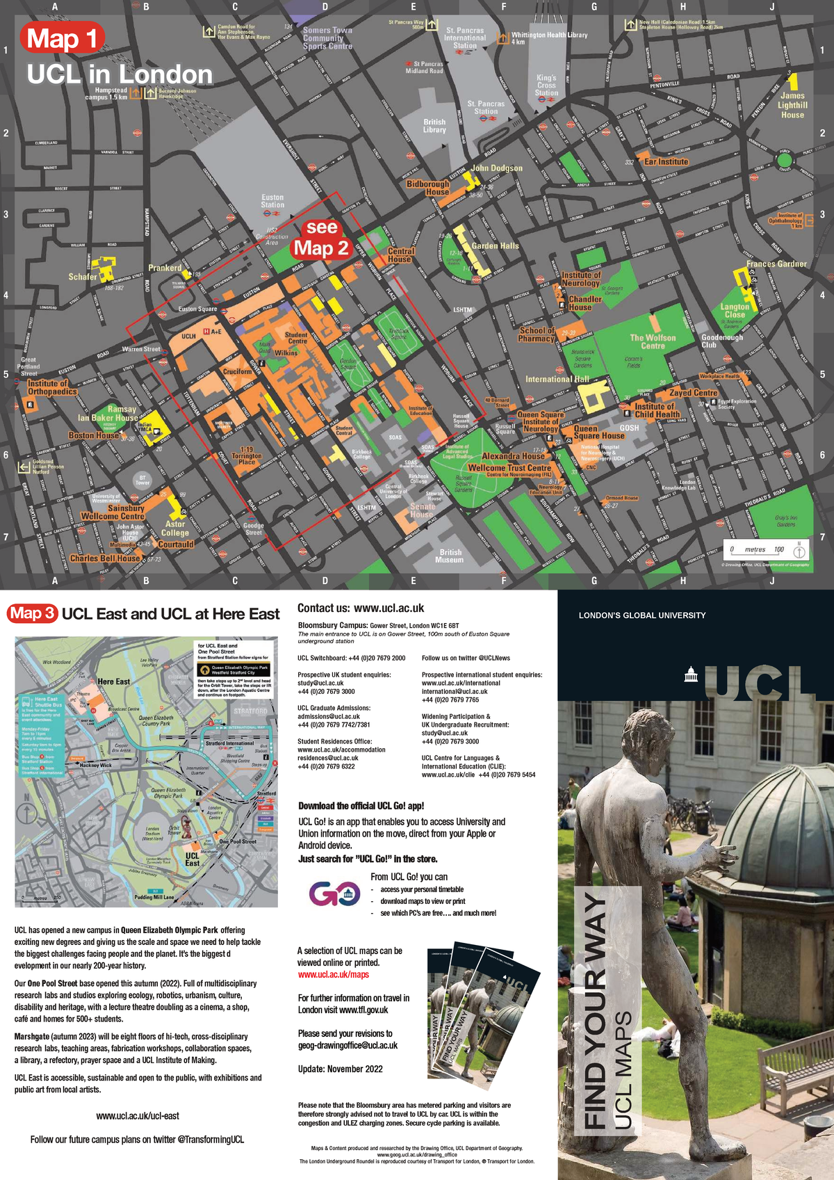UCL Campus Map 2022: Navigate Bloomsbury & East Locations - Studocu