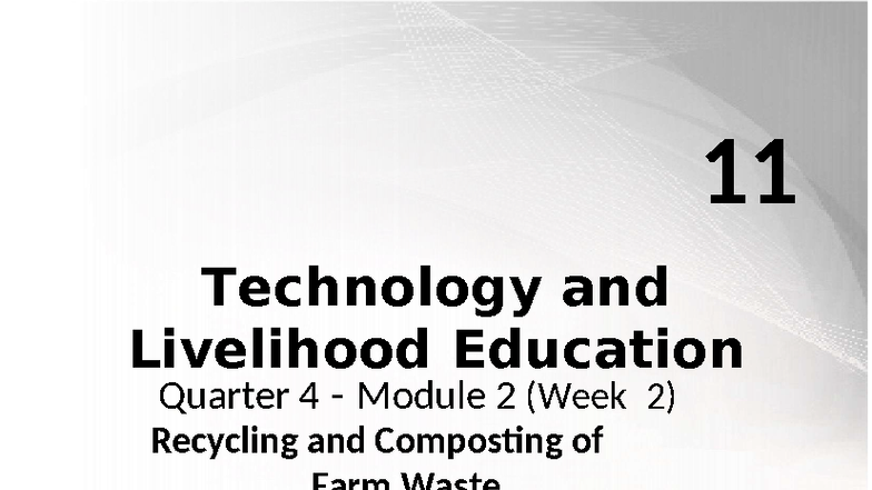 Agricrop 11 Q4 Module 2 - PRACTICAL REFERENCES - 11 Technology and ...