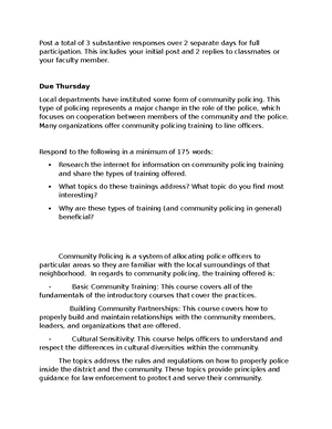 [Solved] Difference between patrol and other roles within a police ...