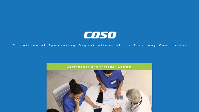 COSO 2013 Internal Control Framework: Implementation Guide for ...