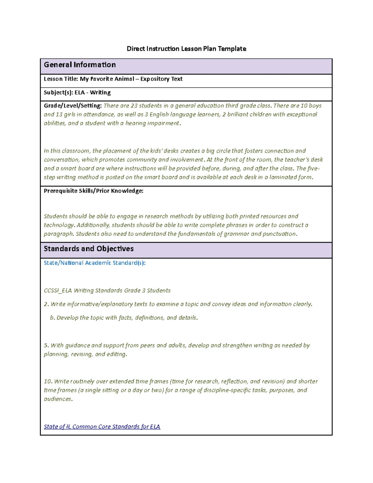 D689 Task 1: Individual Reading Assessment Plan for 3rd Grade Fluency ...