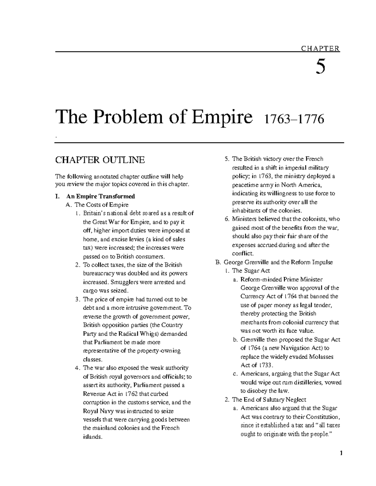 Chapter 5: The Transformation of Empire (AP US History) - Studocu