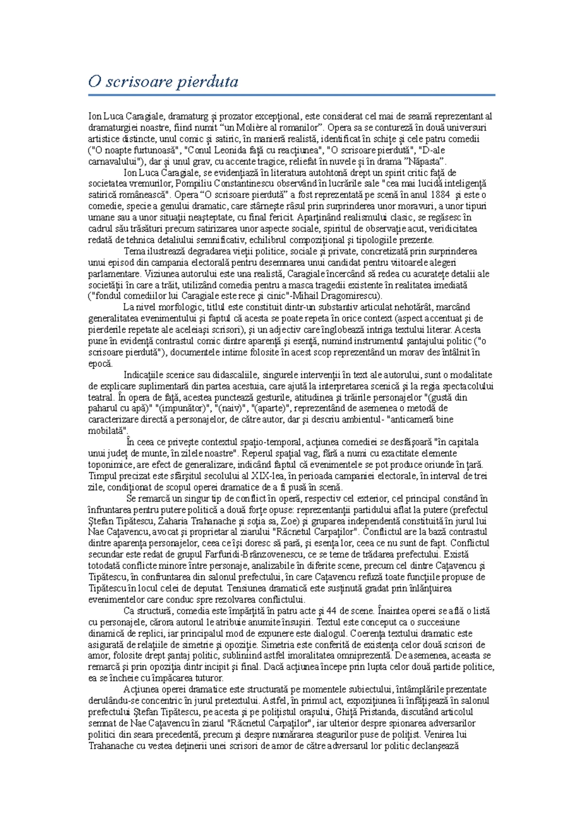 Alexandru lapusneanul eseu structurat - Eseu structurat- Alexandru Lăpușneanul Opera literară ...