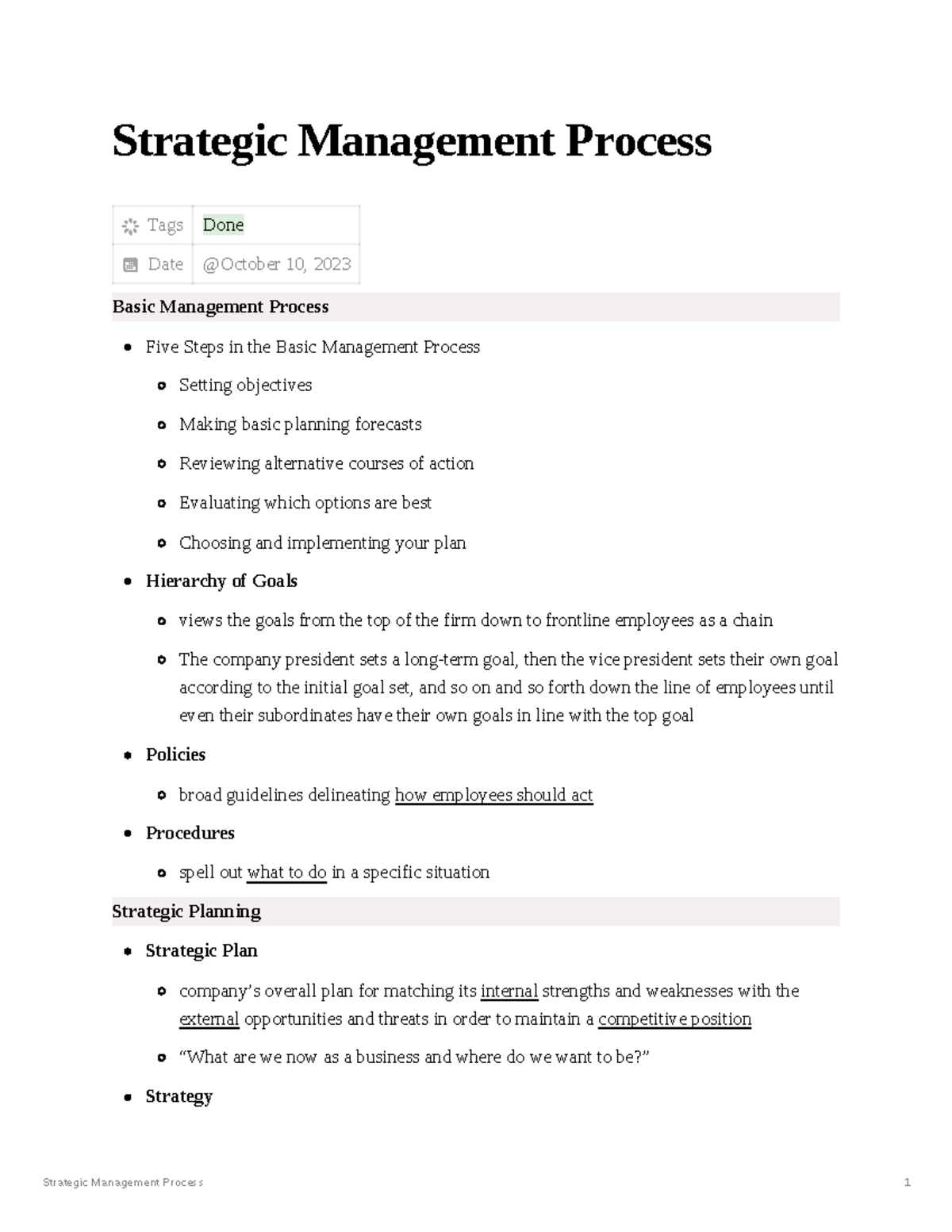Strategic Management Process: Key Steps and Strategies for Success ...