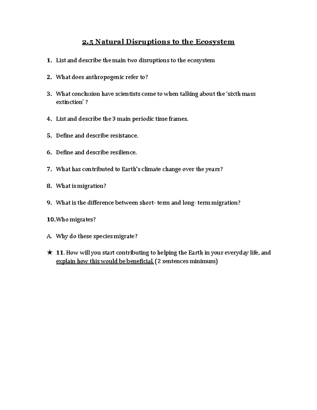 2.5 Ecosystem Disruptions: Key Concepts and Climate Change Insights ...