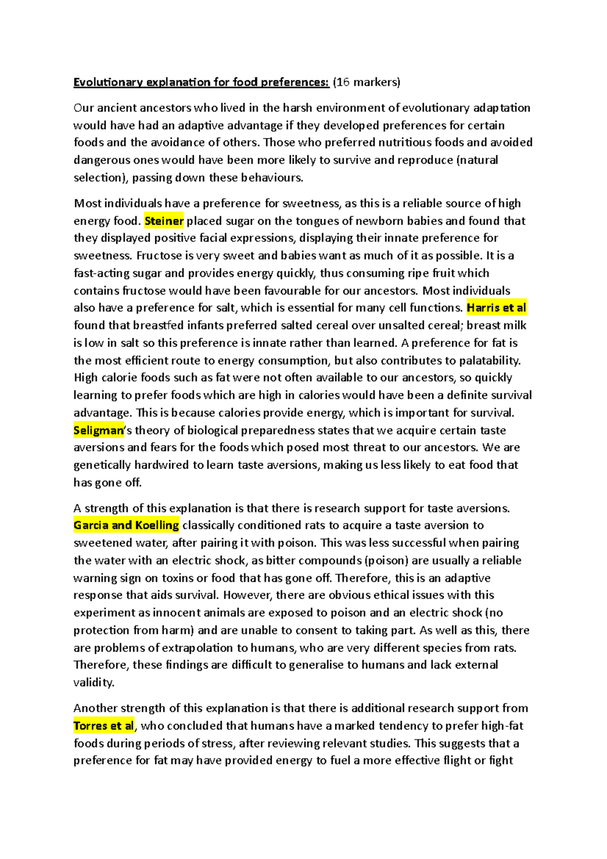 Eating Behaviour (Psychology): Evolutionary and Psychological ...