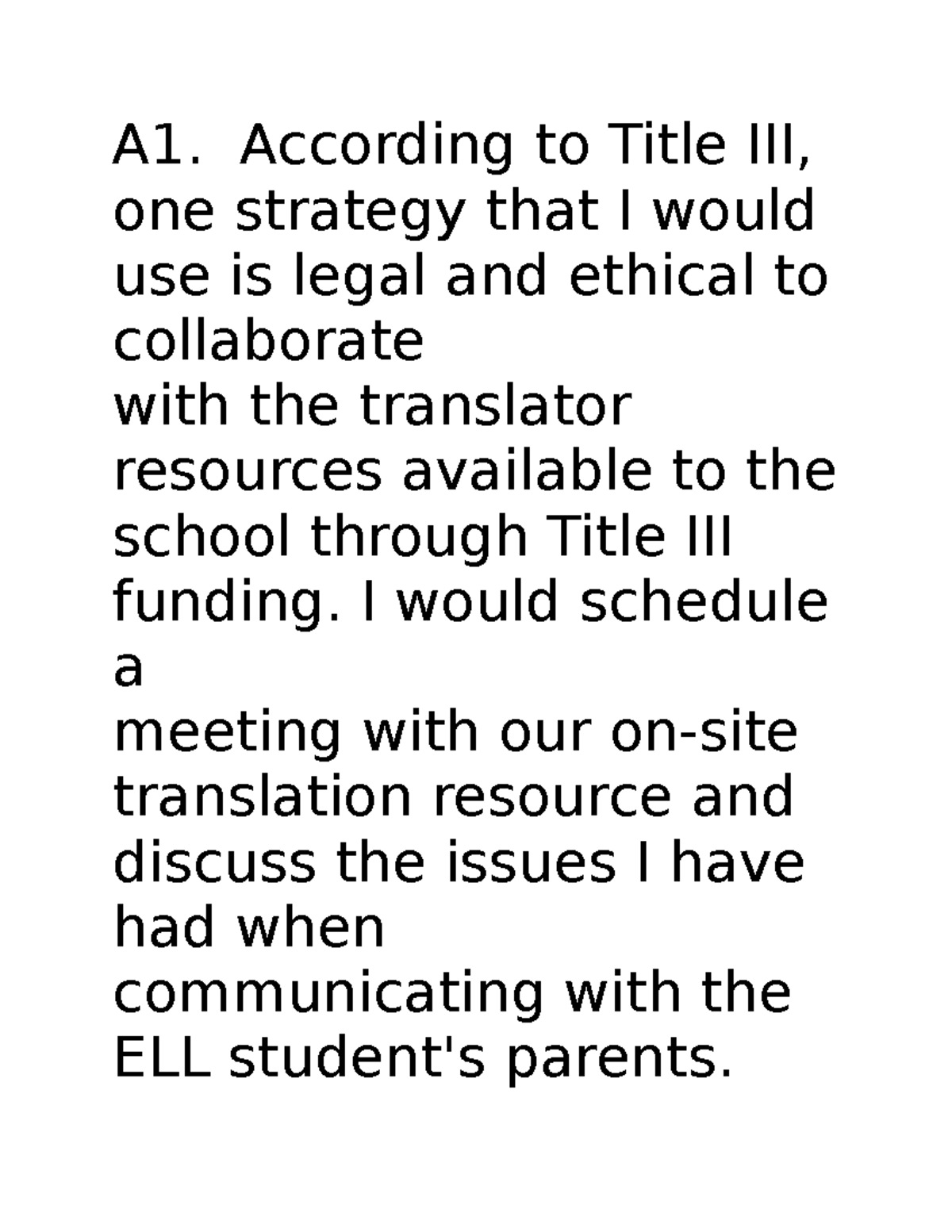 D096 Task 3- Meaningful Collaboration for Student Success - A1 ...