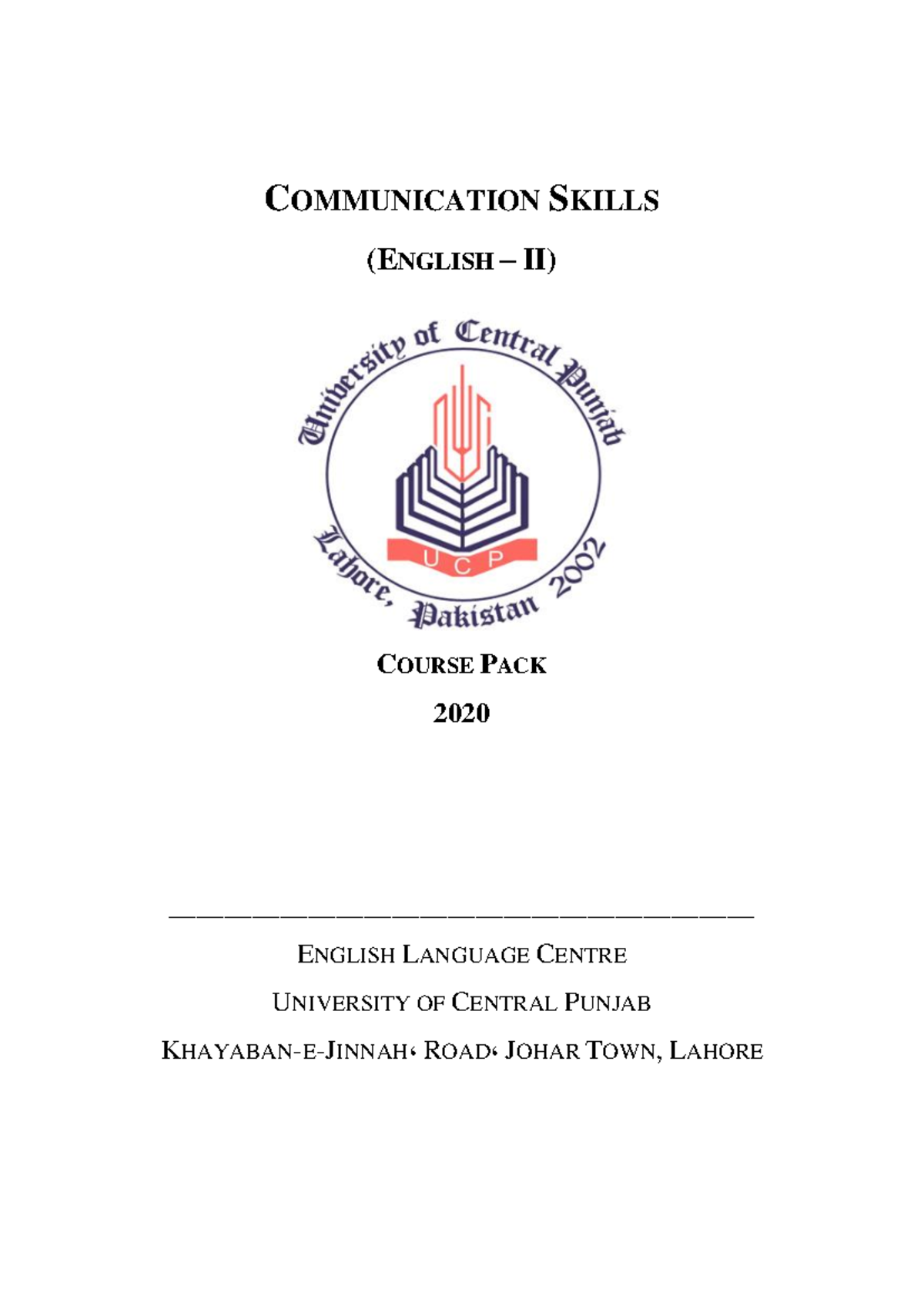 Communication Skills E2I - COMMUNICATION SKILLS (ENGLISH – II) COURSE ...