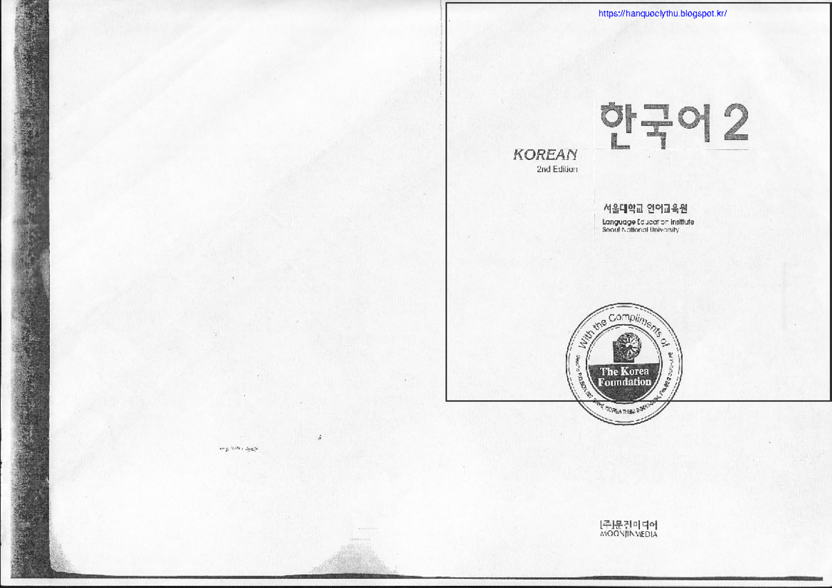 Korean 2 - SNU Study Materials and Resources Guide - Studocu