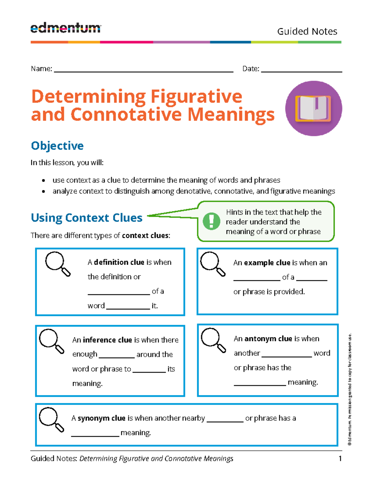 Guided Notes (2): Understanding Figurative & Connotative Meanings - Studocu