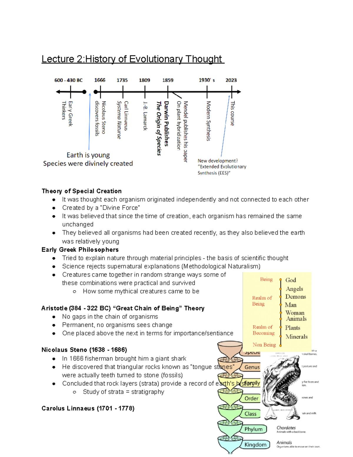 BIOL 2400 - Comprehensive Lecture Notes on Evolution and Phylogenetics ...
