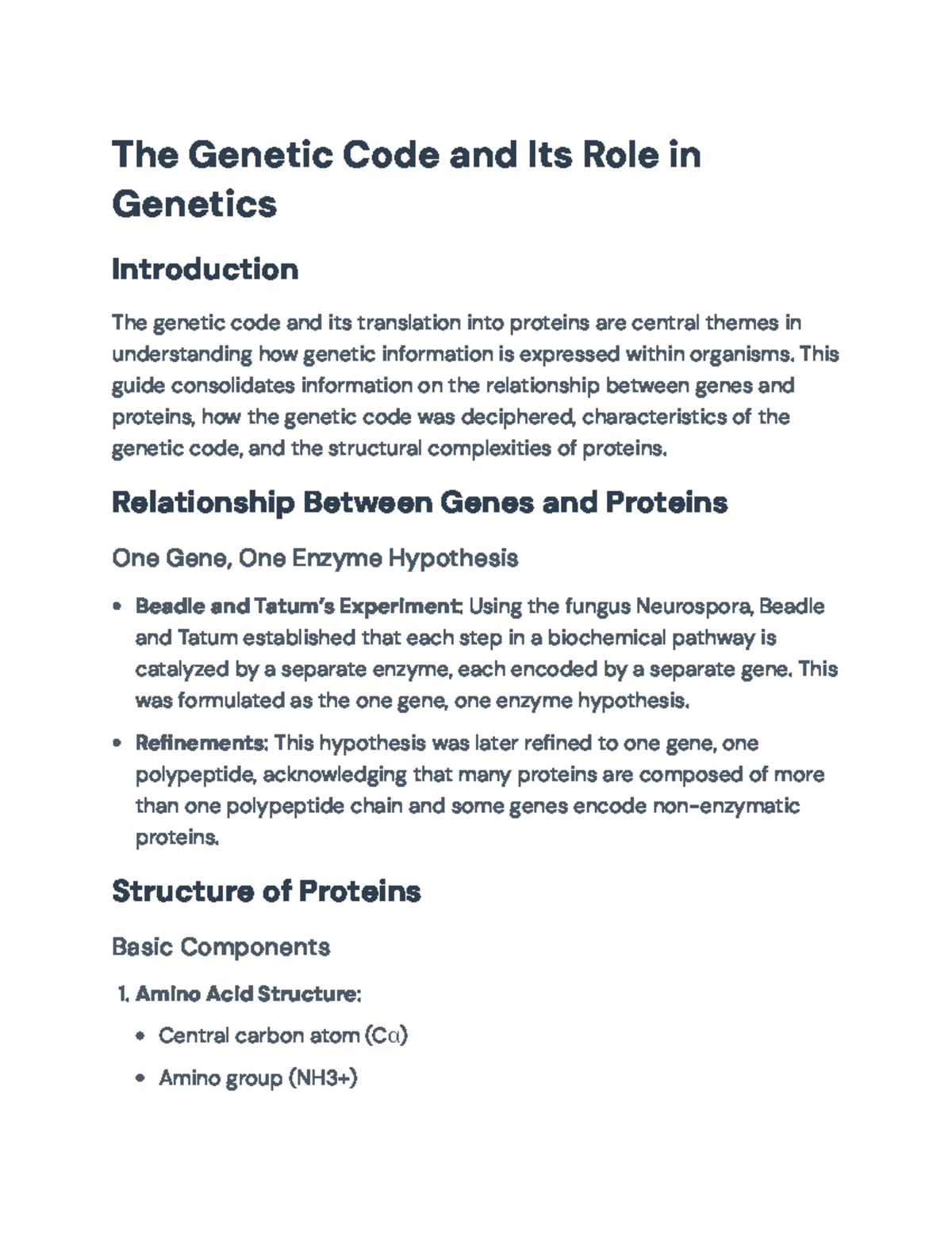 The Genetic Code: Understanding Protein Synthesis and Gene Expression ...