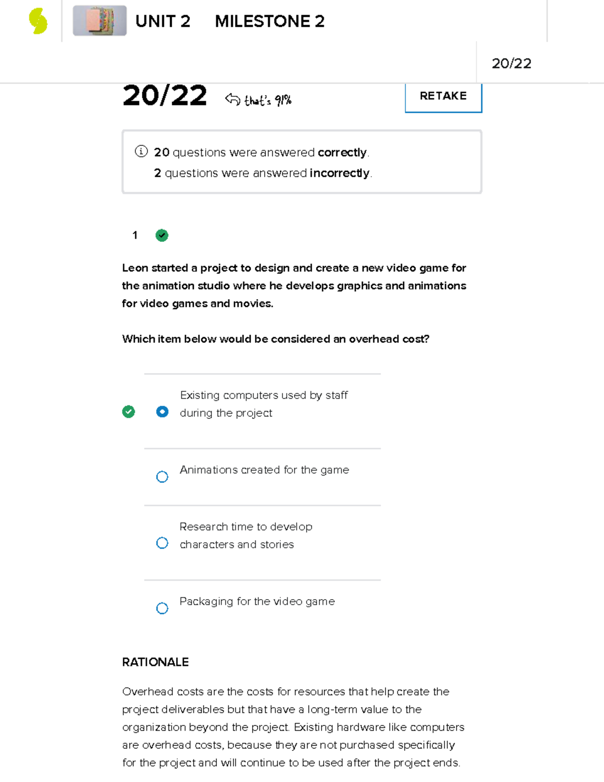 UNIT 2 MILESTONE 2: Project Management Concepts and Risk Assessment ...