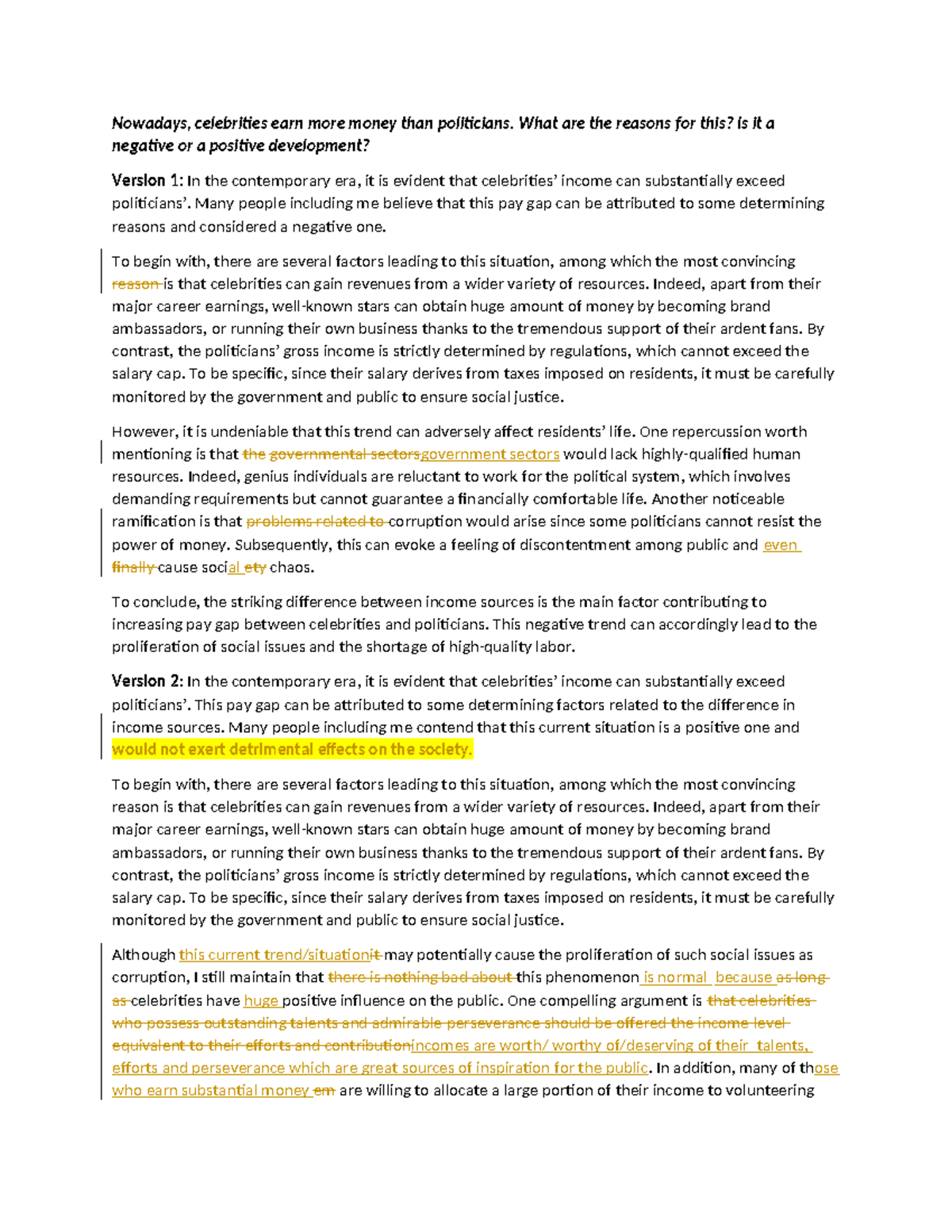 Celebrities vs. Politicians: Analyzing Income Disparities and Impacts ...