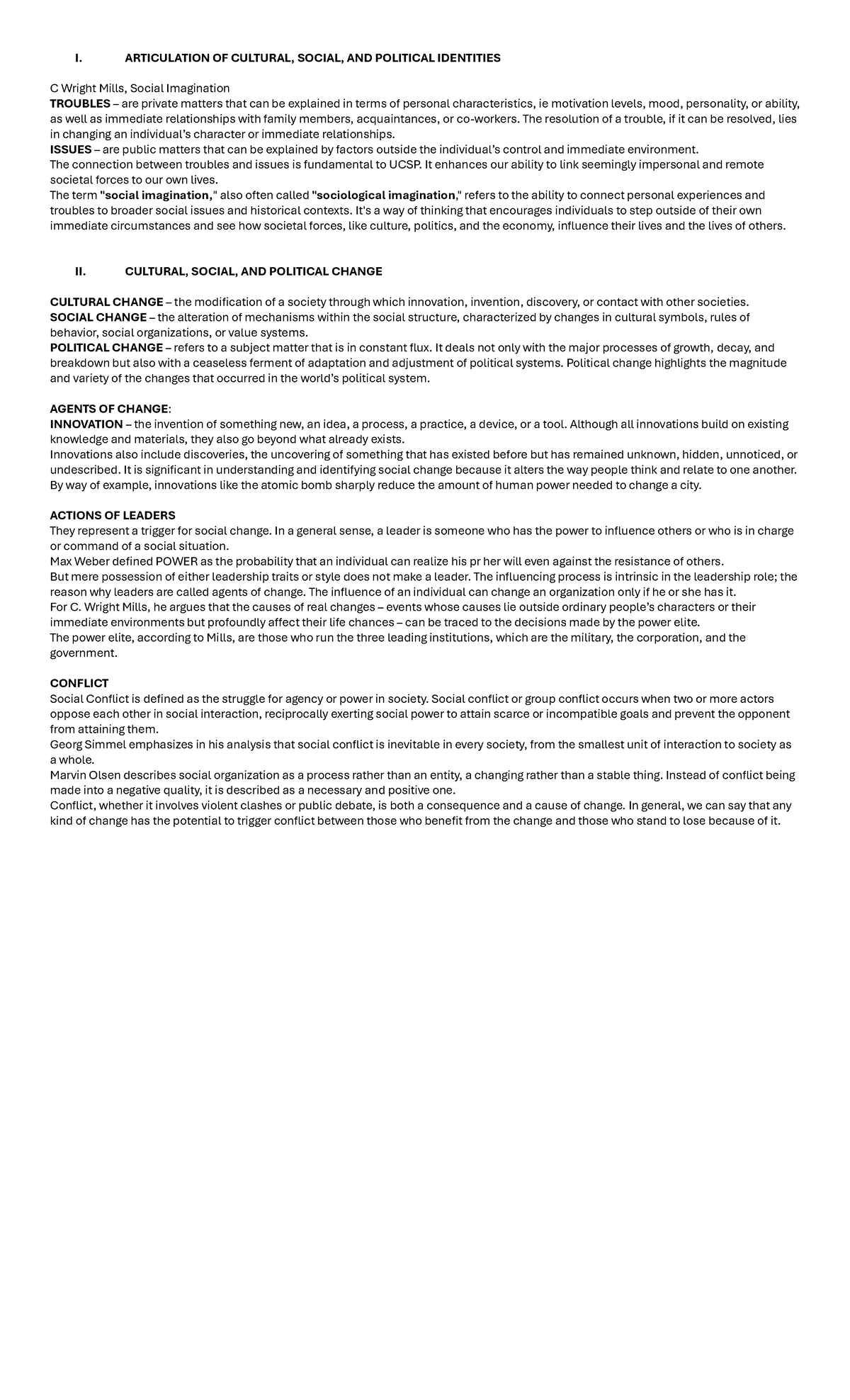 WEEK 1 UCSP 25-26 - Lecture Notes on Cultural, Social, and Political ...