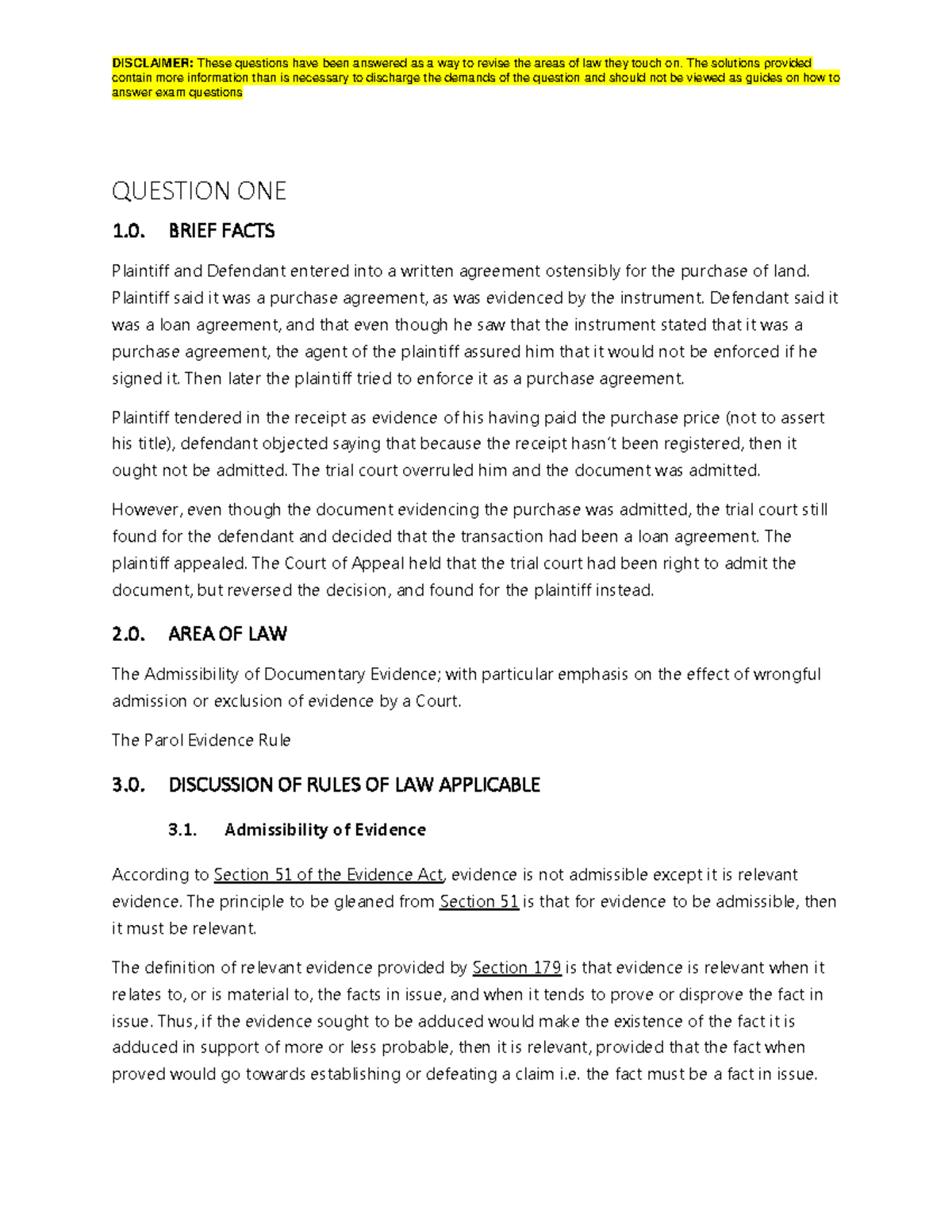 Evidence Tutorials: Admissibility and Issues in Court Cases - 10.5 ...