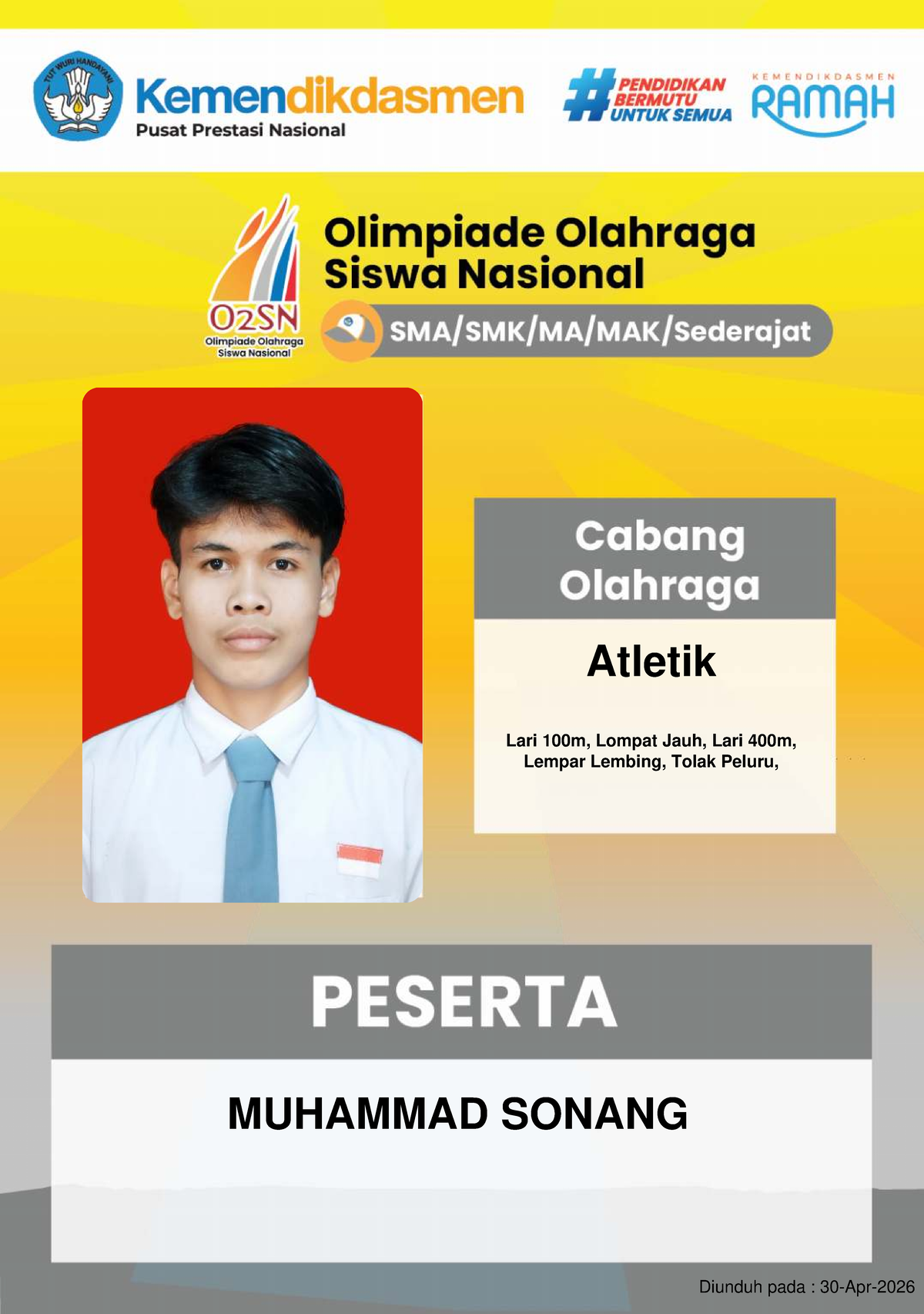 ID Card - Muhammad Sonang - management information system - MUHAMMAD ...
