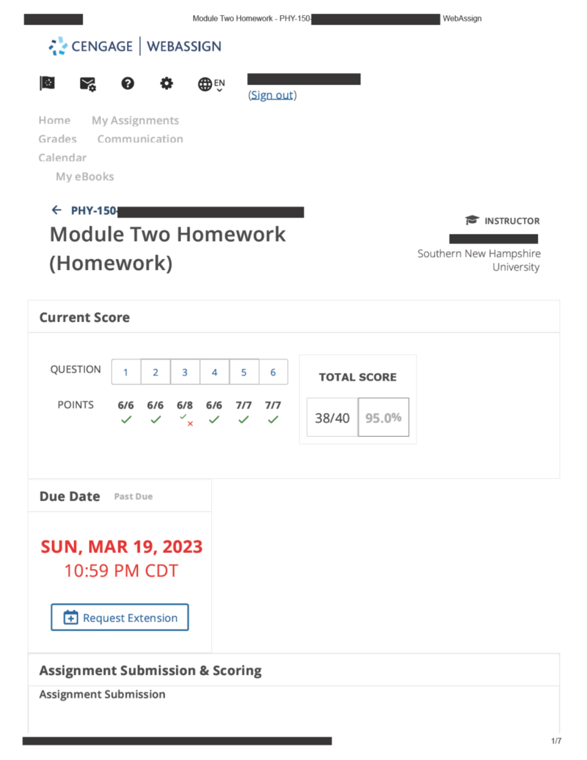 Module Two Homework Solutions - PHY-150 - Studocu