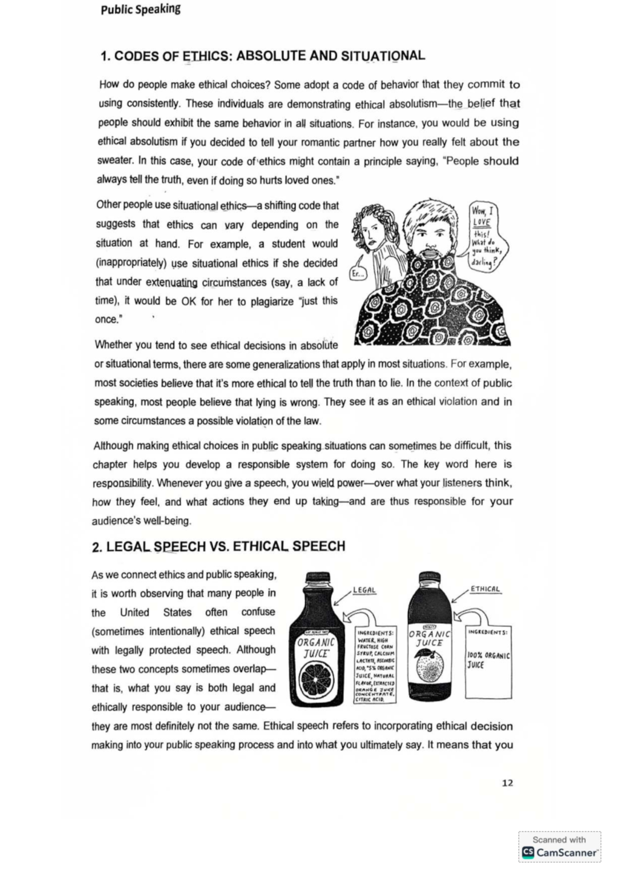 Public Speaking 1: Ethics in Communication and Audience Engagement ...